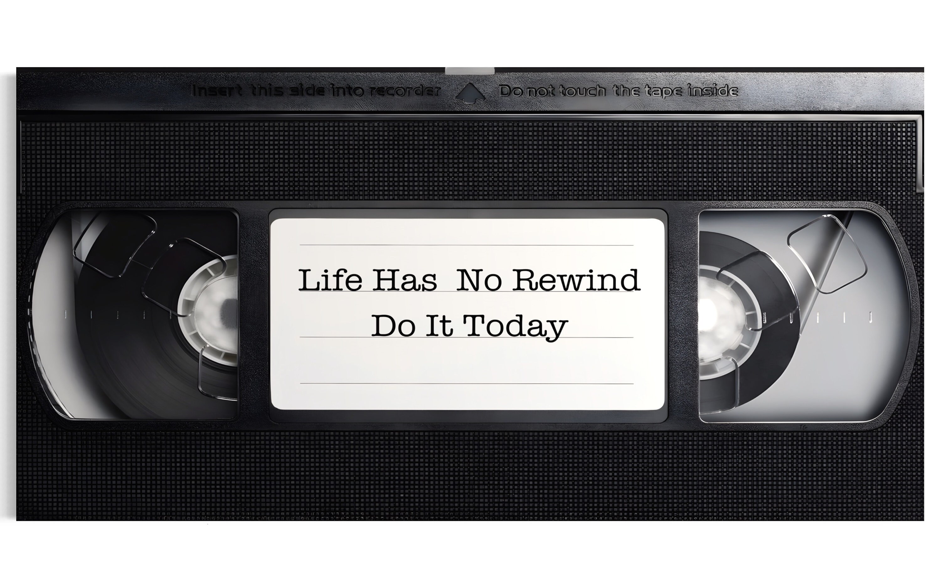Life Has No Rewind Do It Today VHS Canvas Wall Art - Etsy