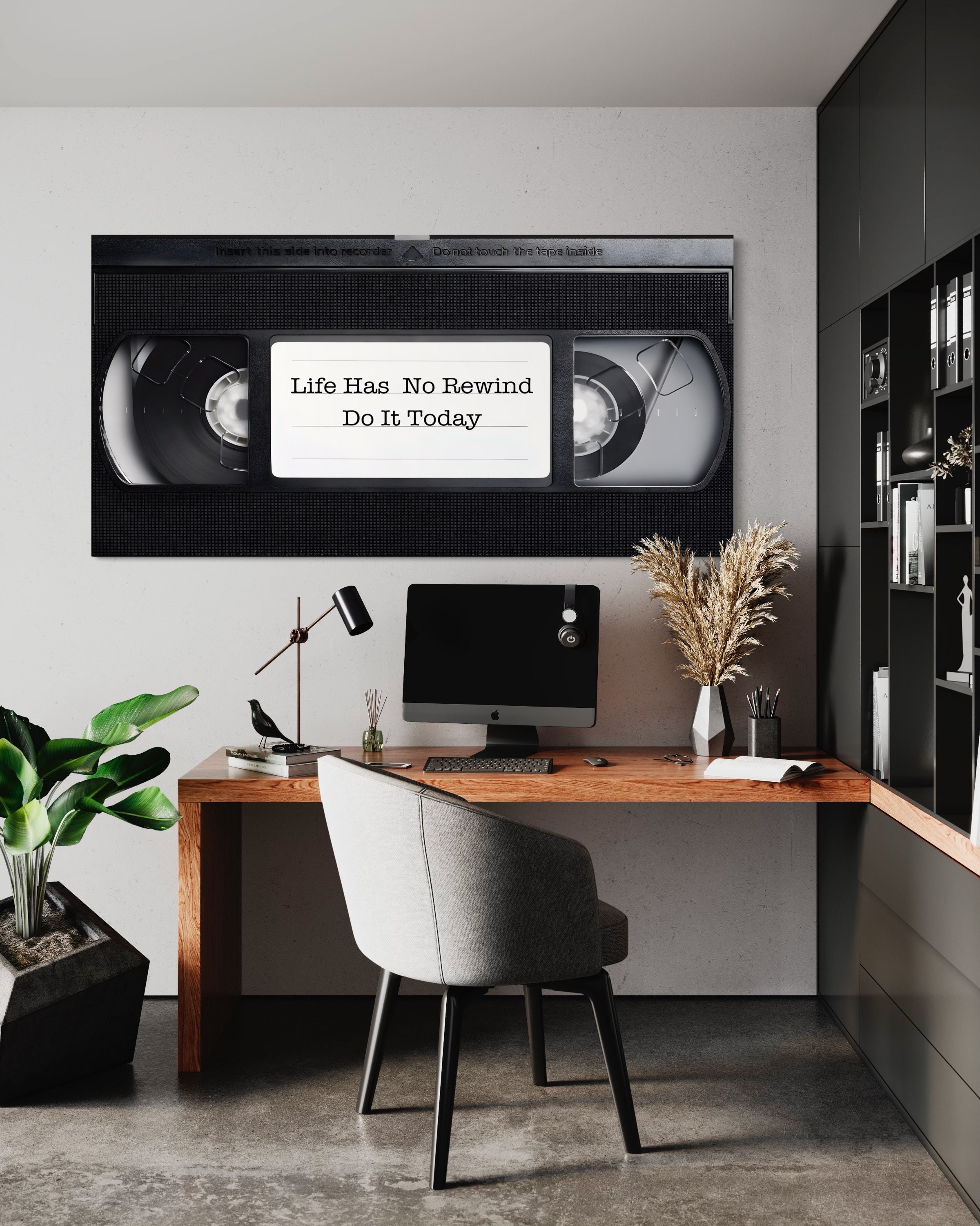 Life Has No Rewind Do It Today VHS Canvas Wall Art - Etsy
