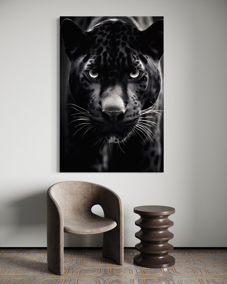 Nocturnal Elegance | Panther Canvas Wall Art - Etsy