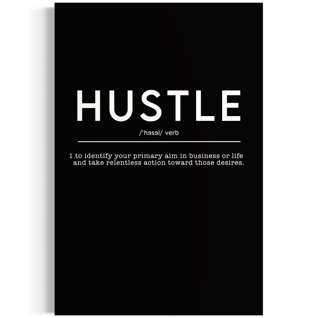 Hustle Definition | Canvas Wall Art - Etsy