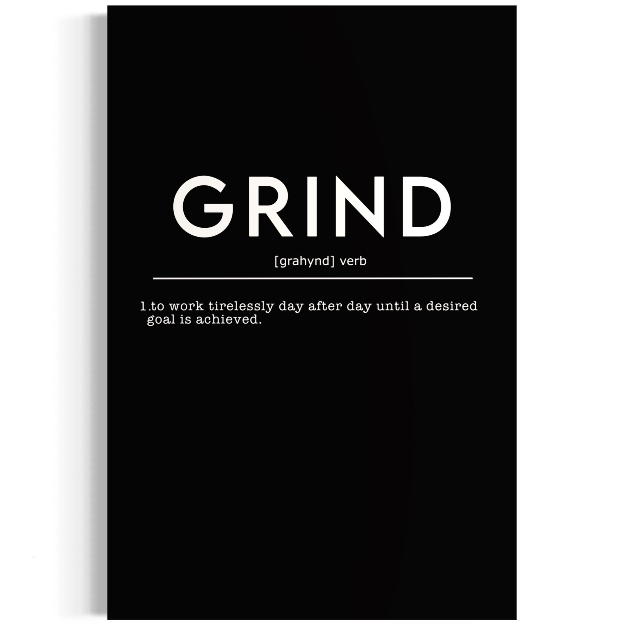 Grind Definition | Canvas Wall Art - Etsy