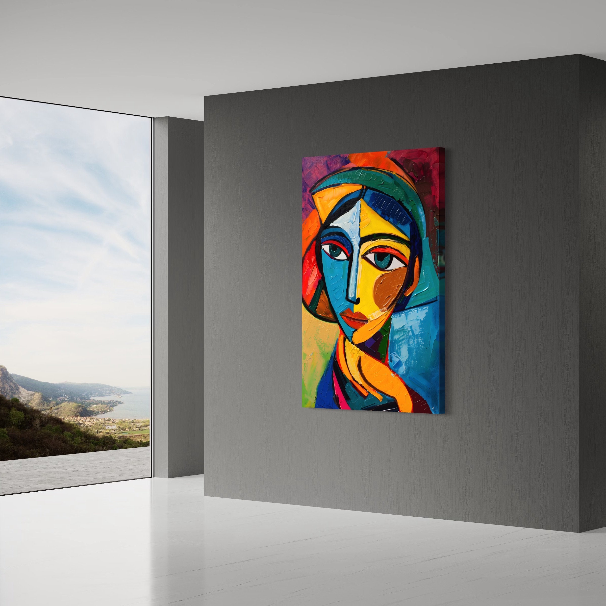 Picasso Inspired Canvas "fragmented Emotions" | Canvas Wall Art | After ...