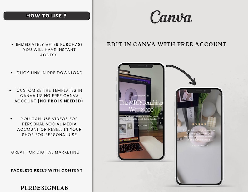 30 Faceless Reels | Aesthetic Faceless Reels | Faceless Digital ...