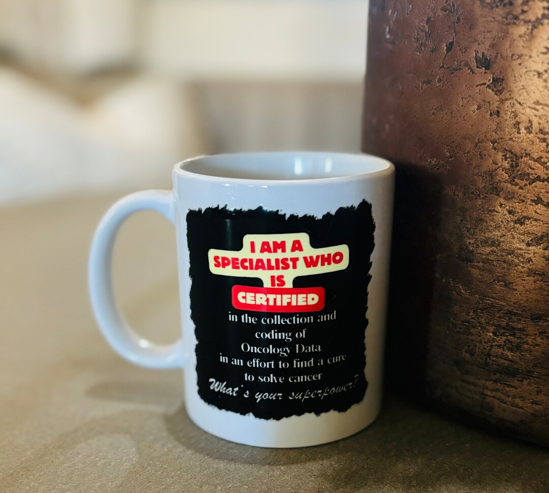 Oncology Data Professional Coffee Mug, Certified - Etsy