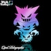 PKM Gengar Anime Cartoon Decal Car/truck/windshield/bumper/laptop/vinyl ...