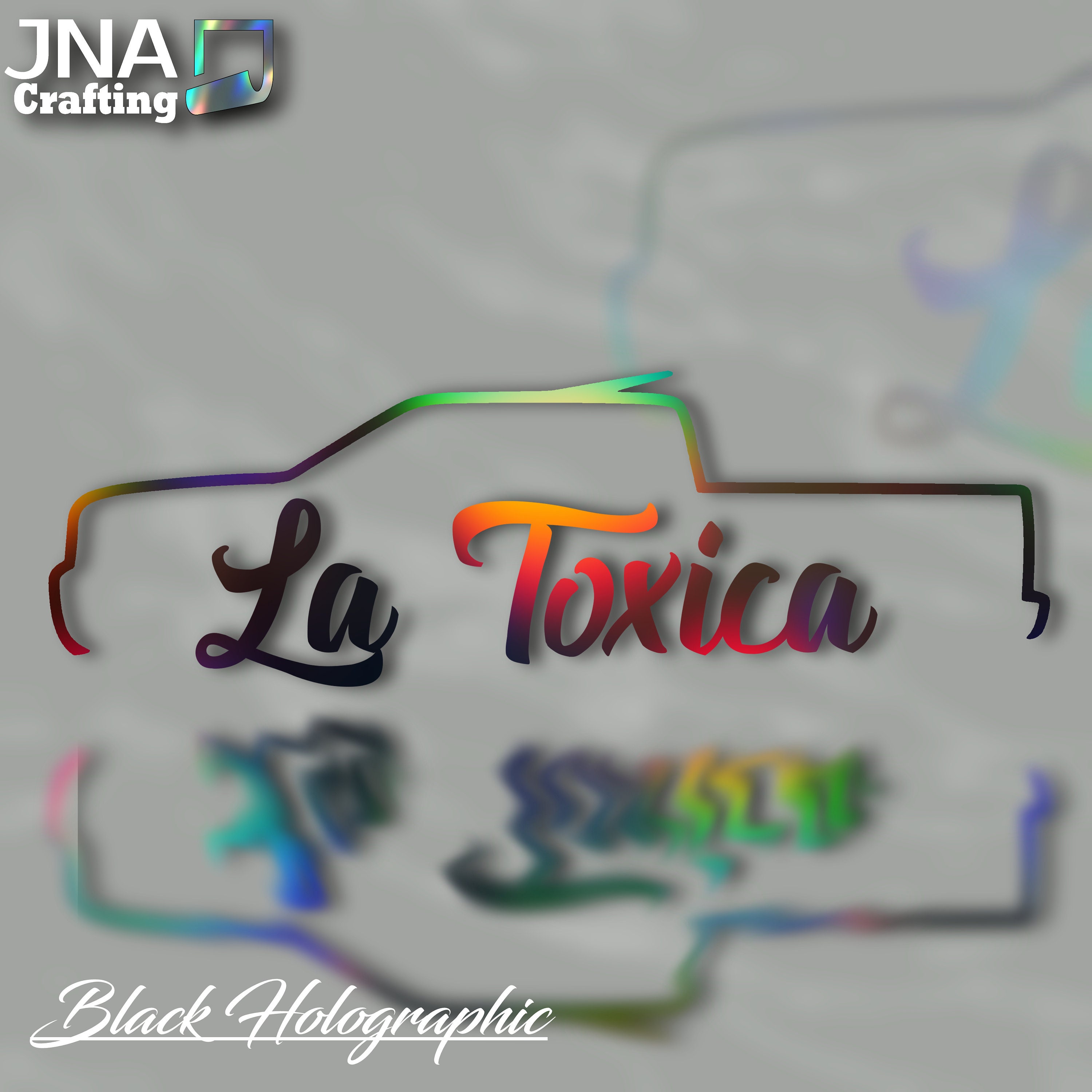 La Toxica Decal: Holographic Spanish Vinyl Sticker for Cars, Laptops - Etsy