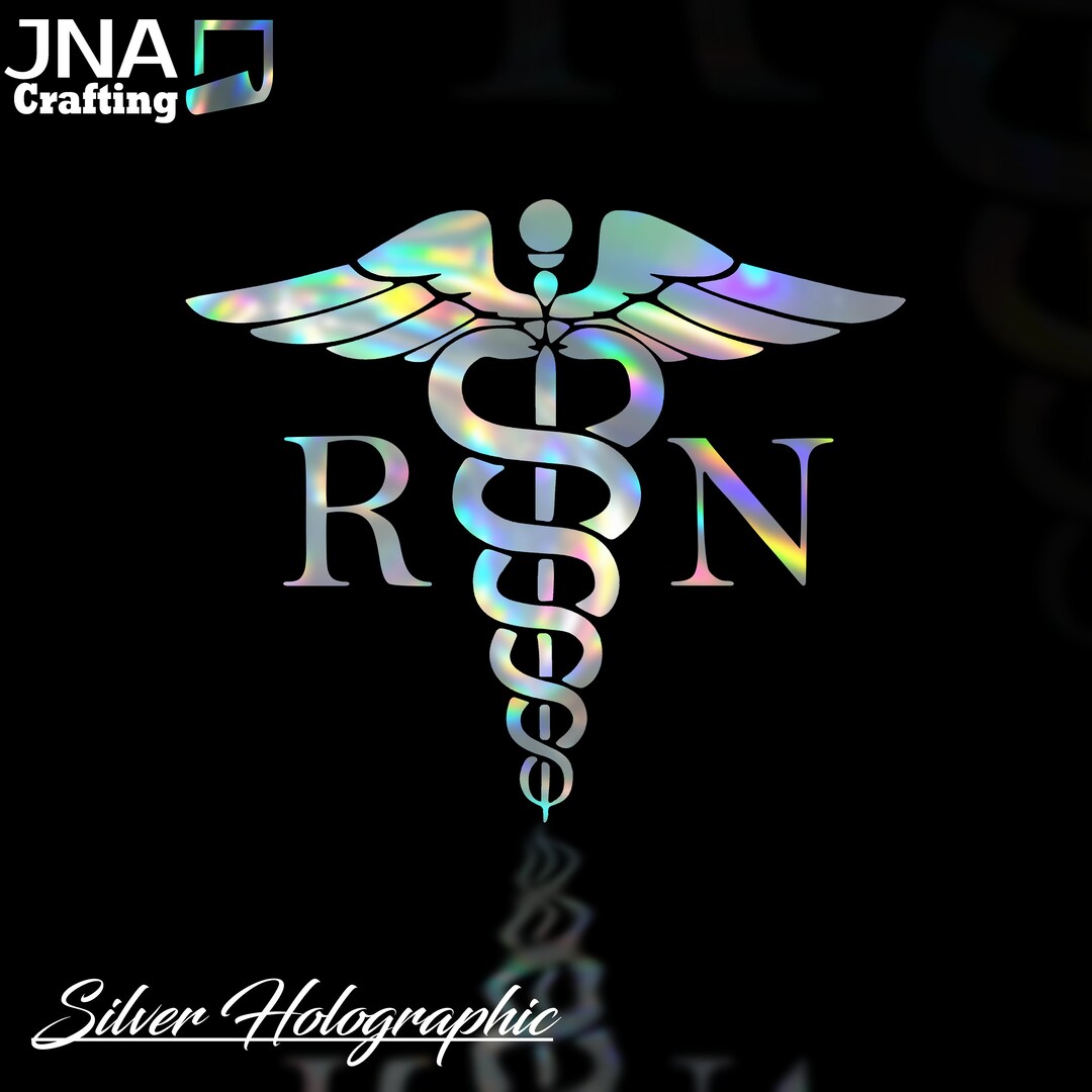 RN With Letters Logo Decal Car, Truck, Windshield, Laptop, Vinyl ...