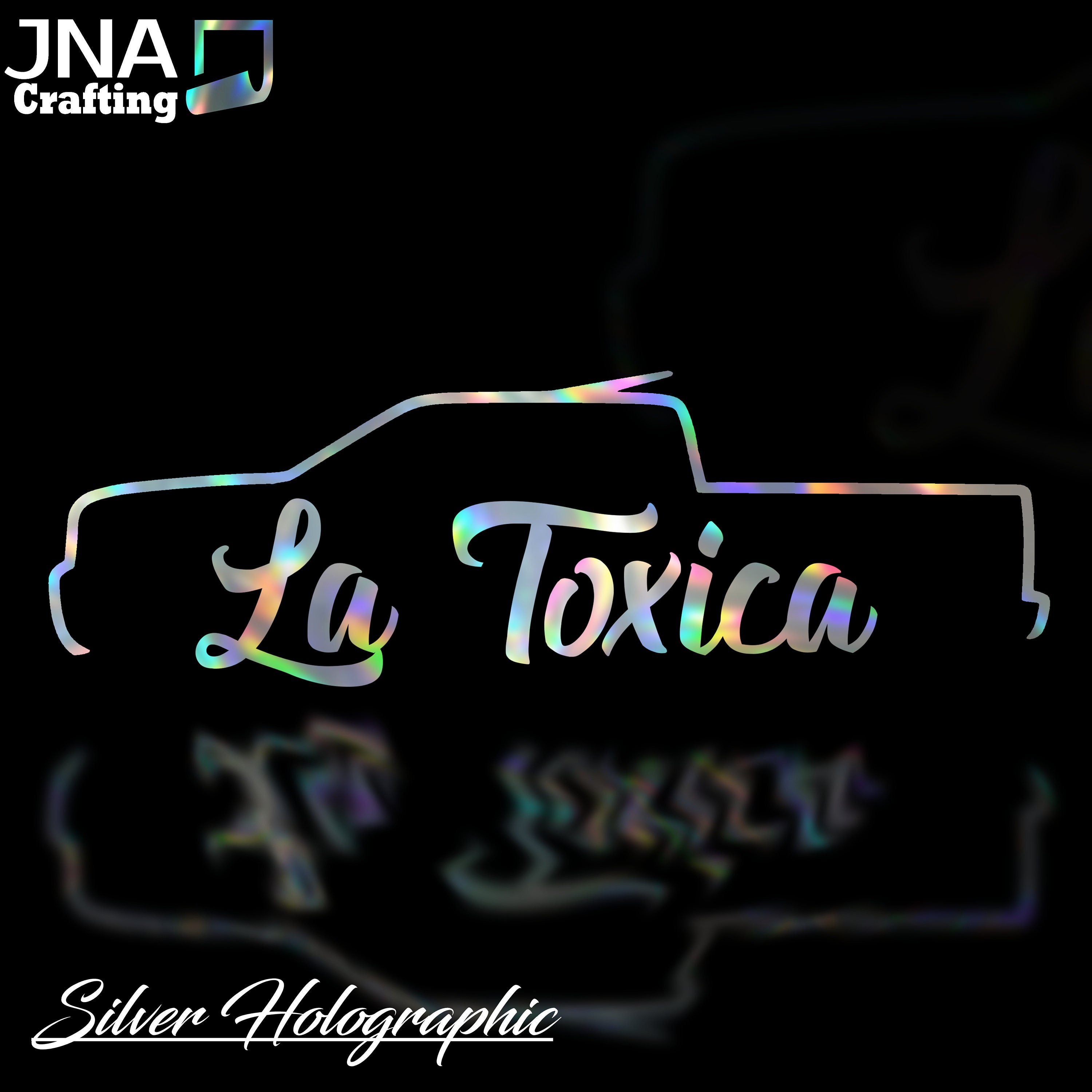 La Toxica Decal: Holographic Spanish Vinyl Sticker for Cars, Laptops - Etsy