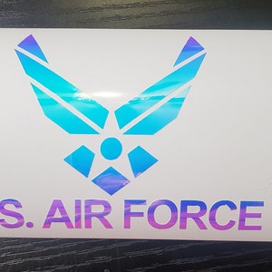 U.S. Air Force Decal Car, Truck, Windshield, Laptop, Vinyl, Holographic ...