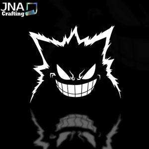 Gengar PKM Decal Car, Truck, Windshield, Laptop, Vinyl, Holographic ...
