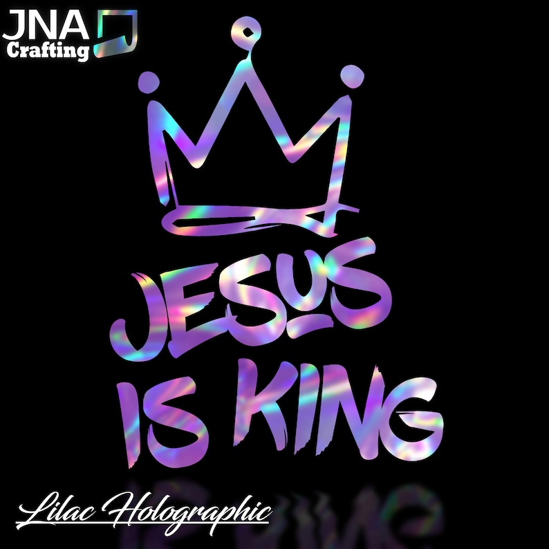 Jesus is King Decal, Car/truck/windshield/bumper/laptop/vinyl ...