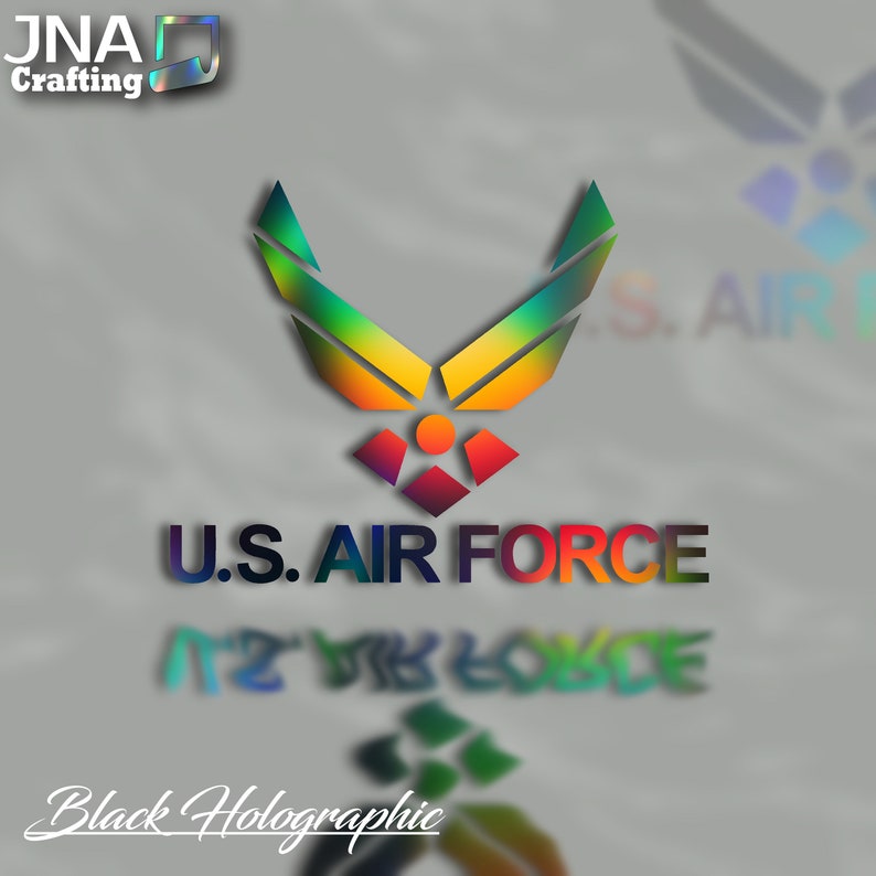 U.S. Air Force Decal Car, Truck, Windshield, Laptop, Vinyl, Holographic ...