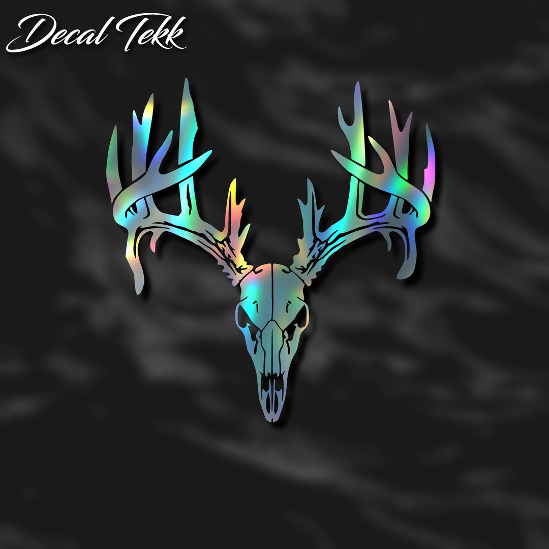 Deer Head Hunting Decal Car, Truck, Windshield, Laptop, Vinyl ...