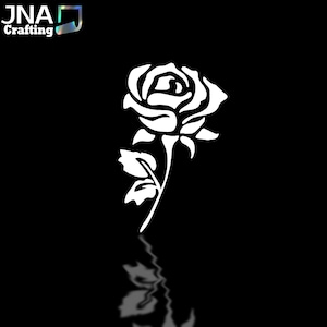 Rose Decal Car/truck/windshield/bumper/laptop/vinyl/holographic/decal ...
