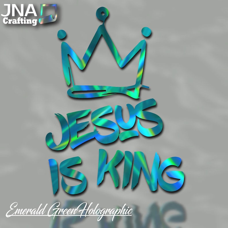 Jesus is King Decal, Car/truck/windshield/bumper/laptop/vinyl ...