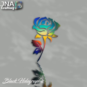 Rose Decal Car/truck/windshield/bumper/laptop/vinyl/holographic/decal ...