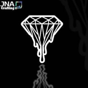 Holographic Dripping Diamond Decal: Vinyl Car Laptop Accessory - Etsy