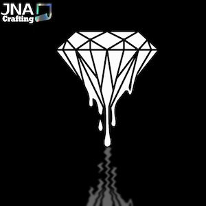 Diamond Dripping Decal for Cars , Trucks, Laptops, Trucks, Laptops ...