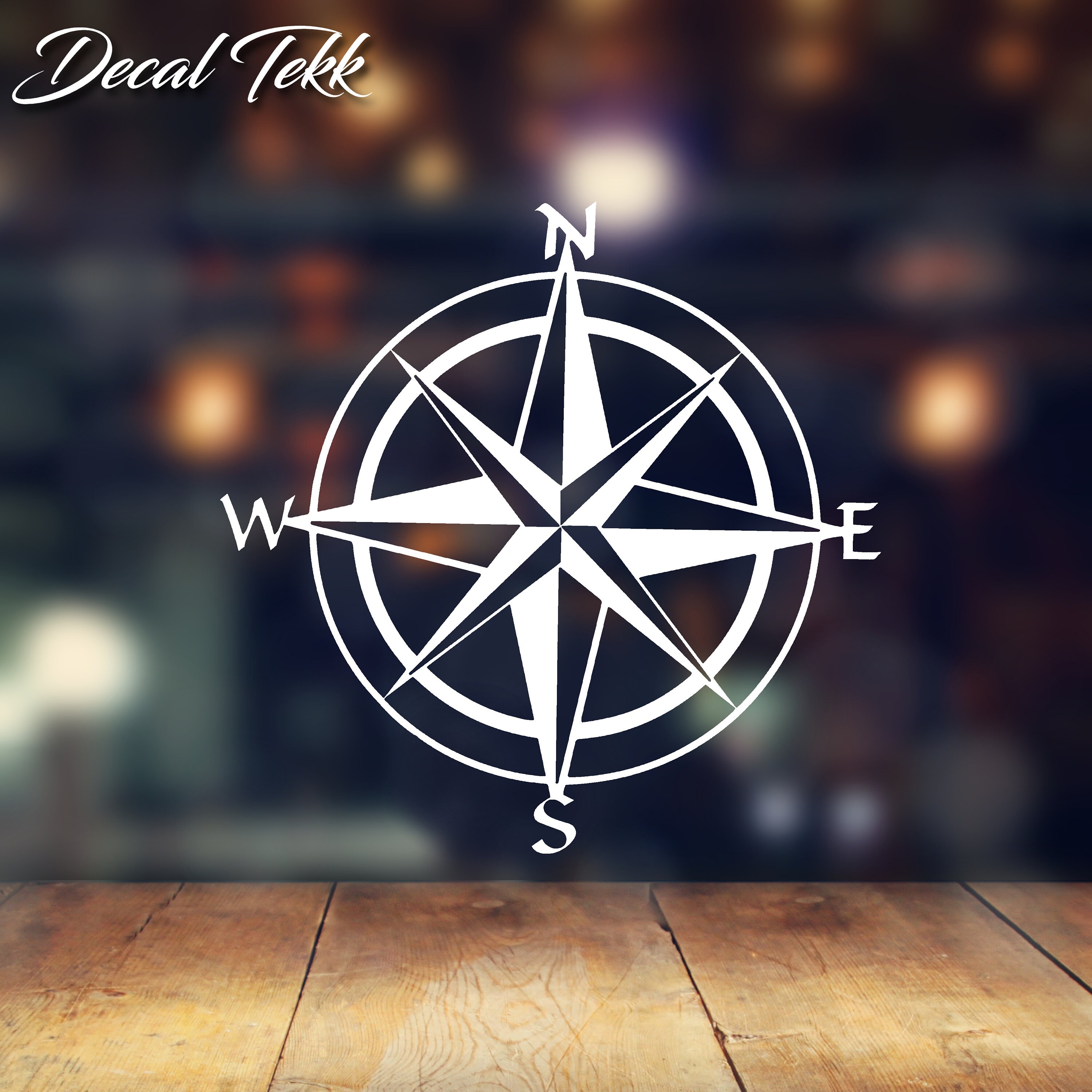 Compass Decal Car Truck Windshield Laptop Vinyl - Etsy