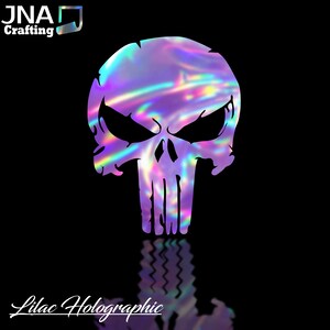 Skull Decal Car, Truck, Windshield, Laptop, Vinyl, Holographic, Decal ...