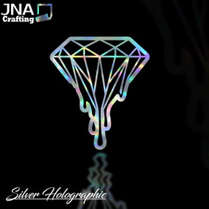 Holographic Dripping Diamond Decal: Vinyl Car Laptop Accessory - Etsy