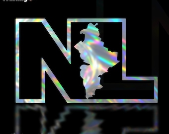 Nuevo Leon, Mexico, Mexican State Decal, Nuevo Leon State Decal, Estado Mexicano, Mexican Decal ...