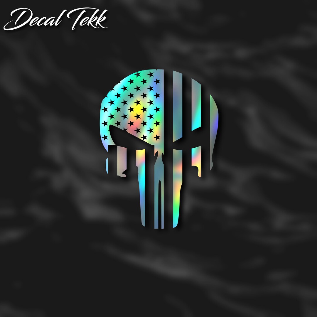 Skull and Flag Decal Car Truck Windshield Laptop Vinyl - Etsy