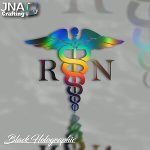 RN With Letters Logo Decal Car, Truck, Windshield, Laptop, Vinyl ...