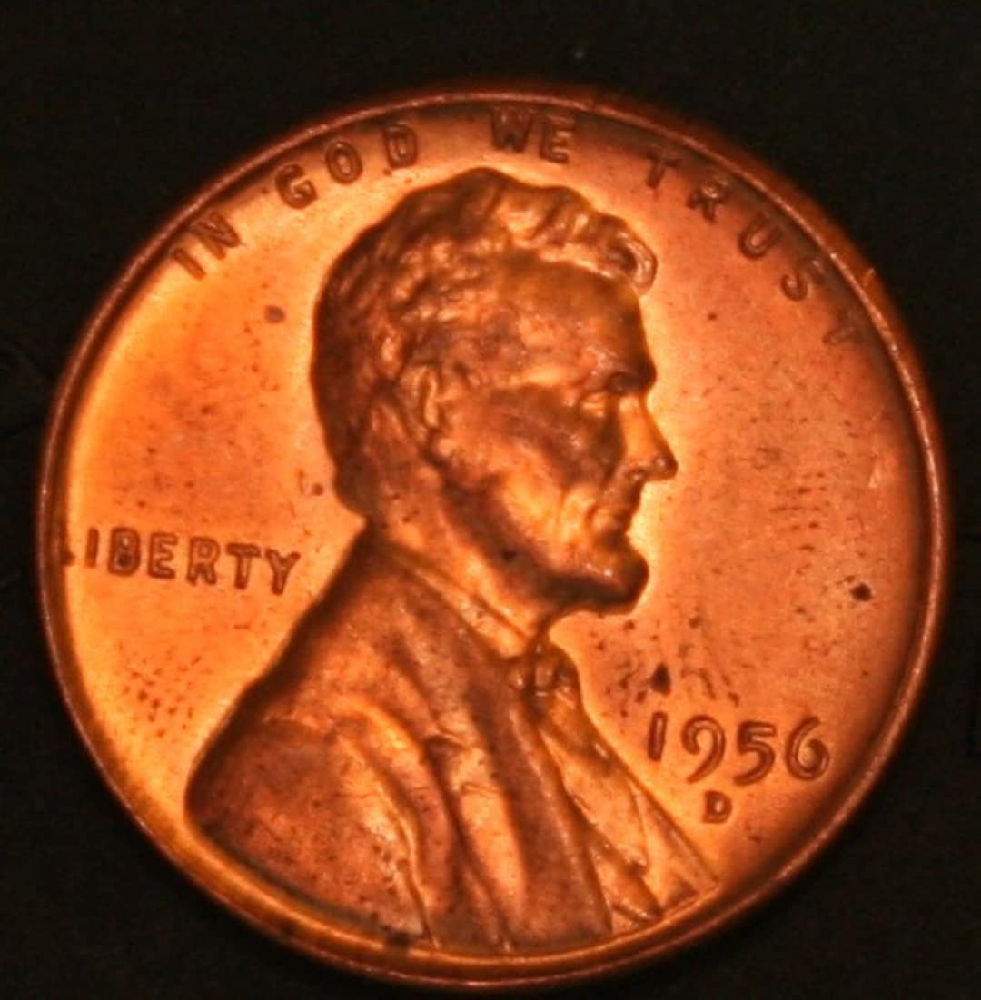 1956 D Lincoln Wheat Penny Brilliant Uncirculated - Etsy