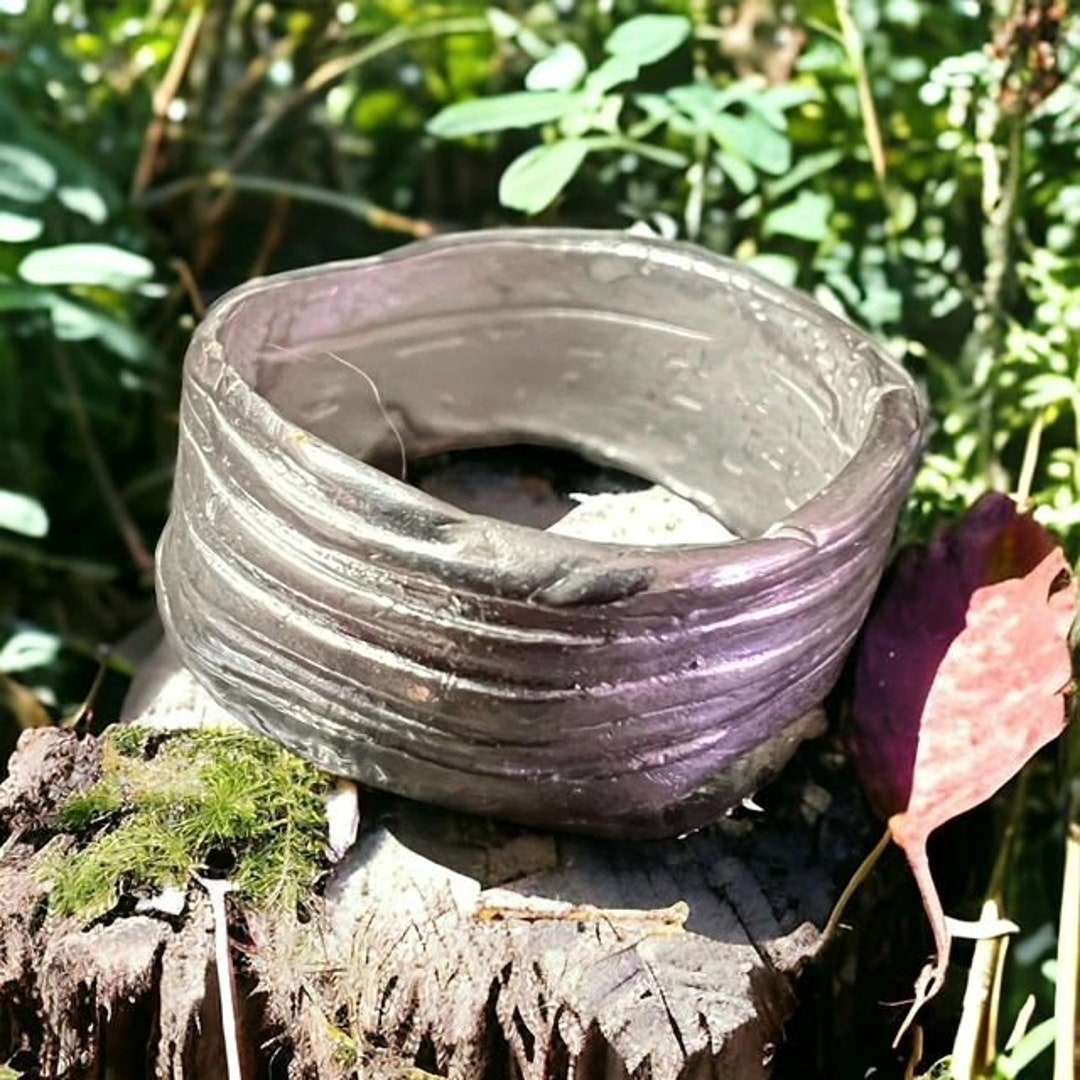 Organic Mitsuro Hikime Sterling Silver 925 Ring Size 11 - Etsy