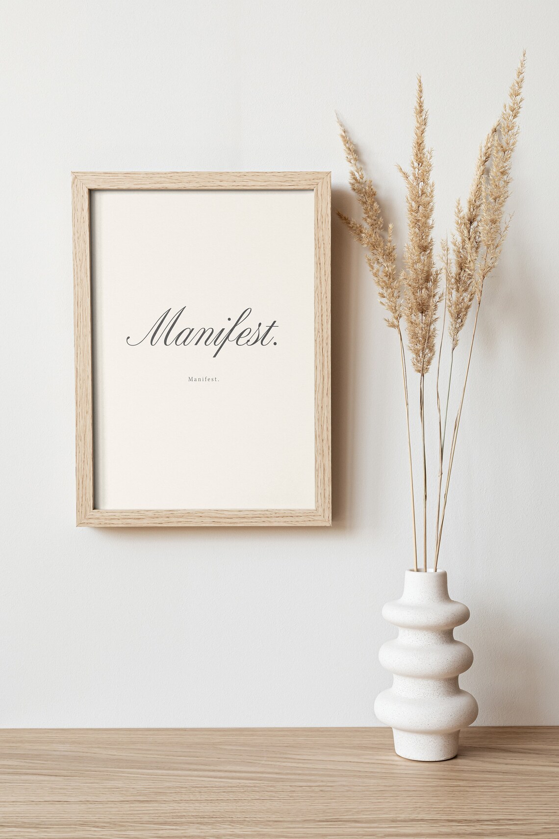 Manifest Manifest Poster Typography Poster Affirmations - Etsy