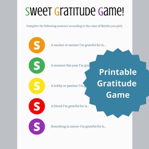 Skittles Gratitude Game • Digital Download Gratitude Game • Practice ...