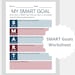 SMART Goal Download • Goal Setting Tool • Productivity Tracker • SMART ...