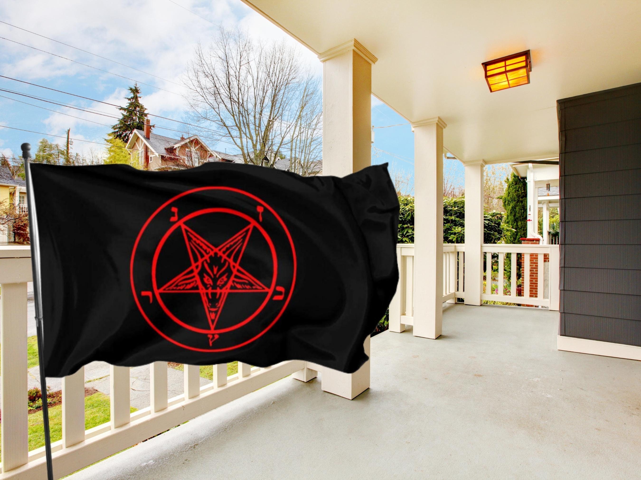 Satanic Sabath Tapestry Satanic Flag Gothic Home Decor - Etsy