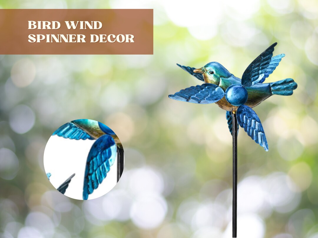 Kinetic Bird Wind Spinnermetal Yard Art Garden Sculpture for - Etsy