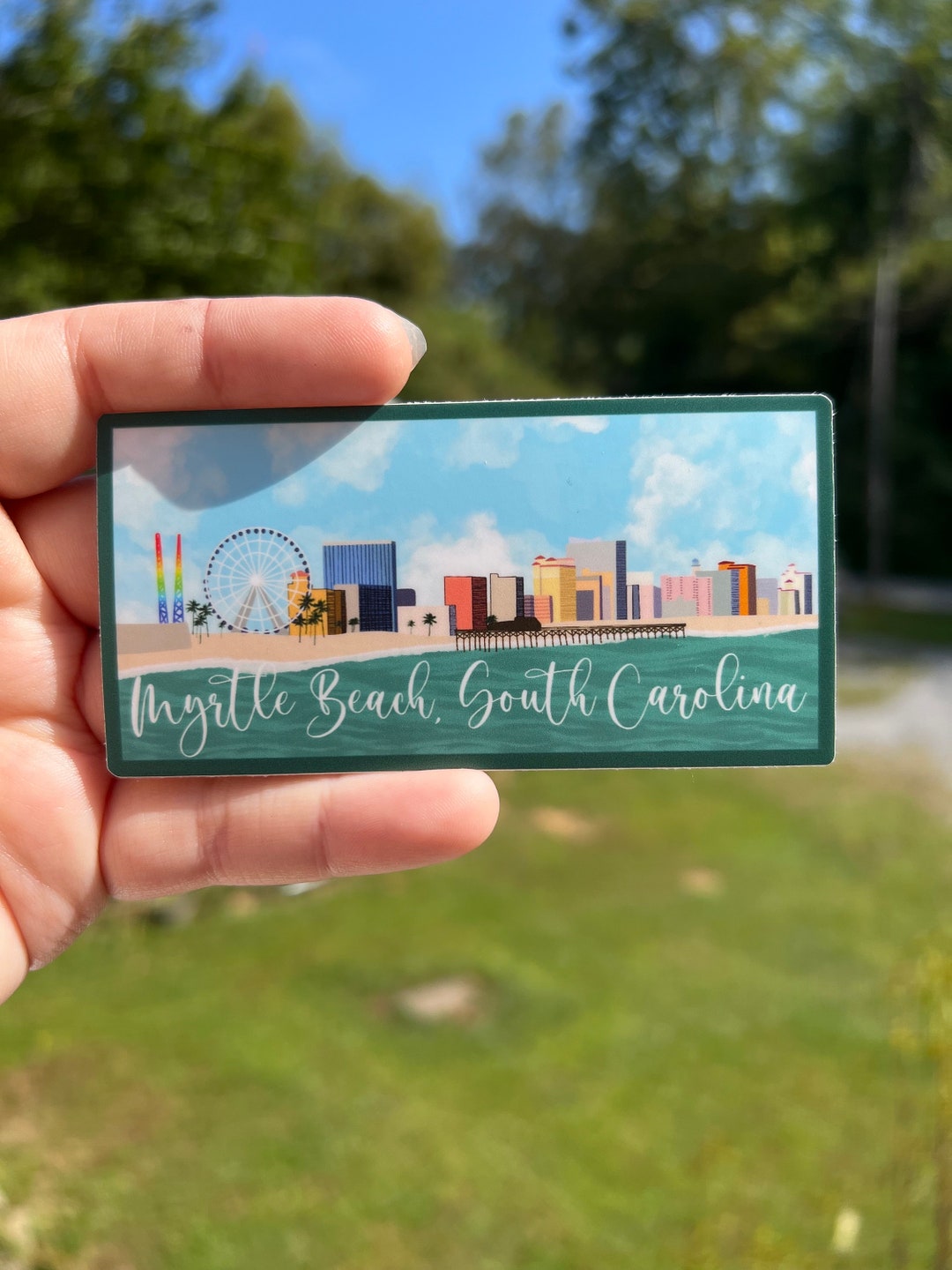 Myrtle Beach Sticker, South Carolina Gifts, Travel Stickers for Luggage ...