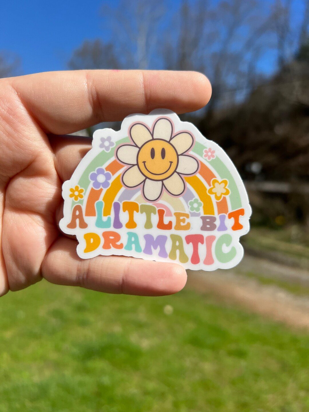 A Little Bit Dramatic Sticker Water Bottle Sticker Laptop - Etsy