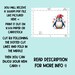Happy Penguin Printable 5x7 Christmas Card, Watercolor Penguin ...