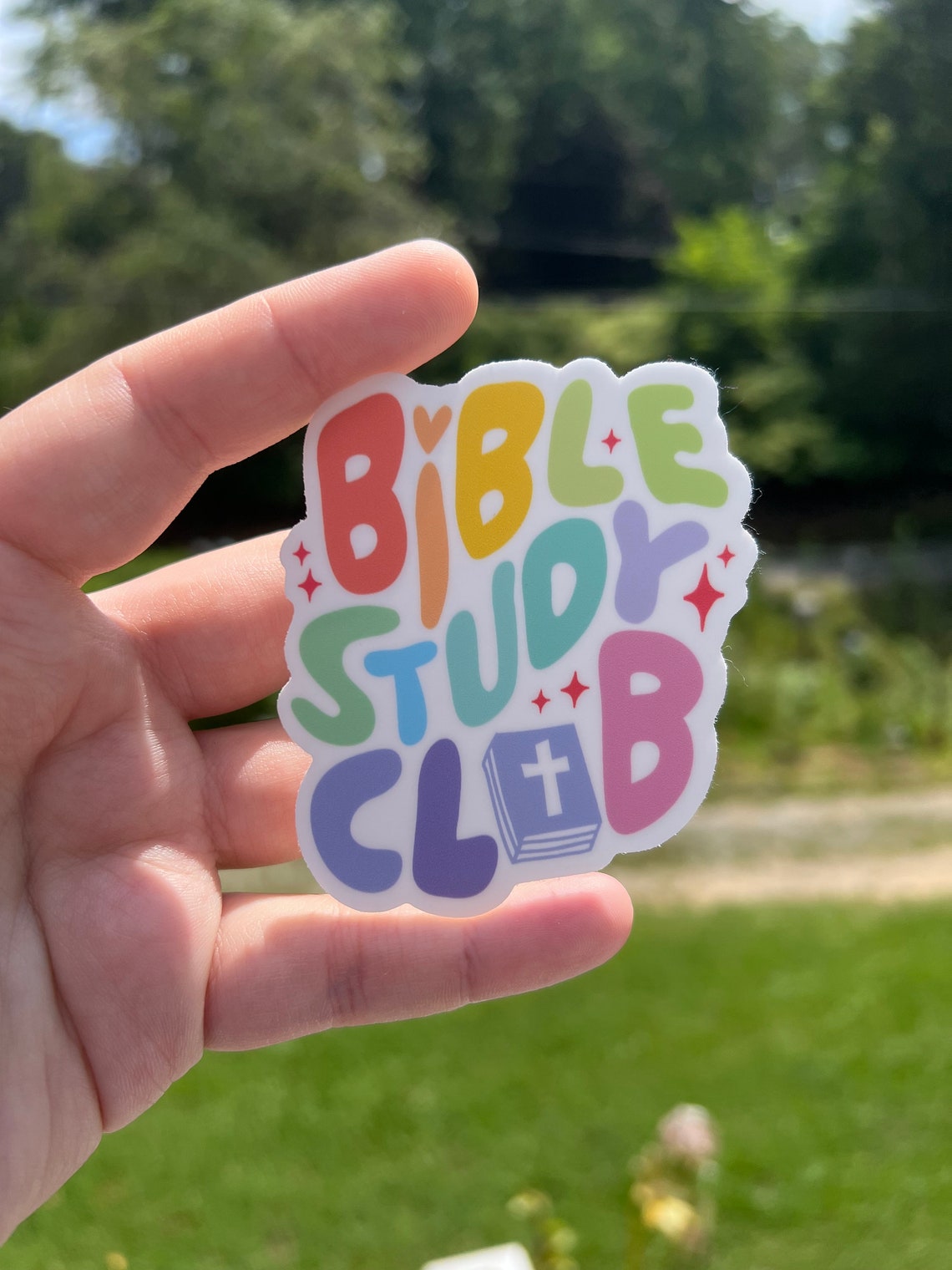 Bible Study Club Sticker for Her, Christian Vinyl Sticker for Bible ...