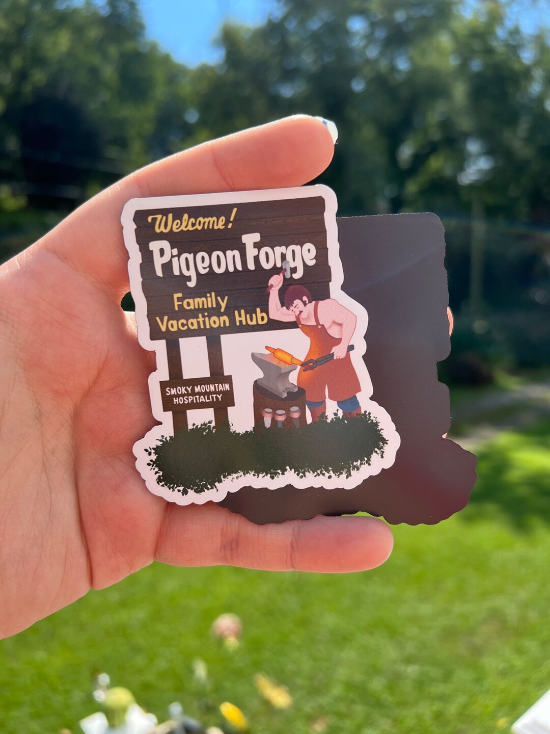 Welcome to Pigeon Forge MAGNET, Tennesse Gift, Vacation Souvenir ...