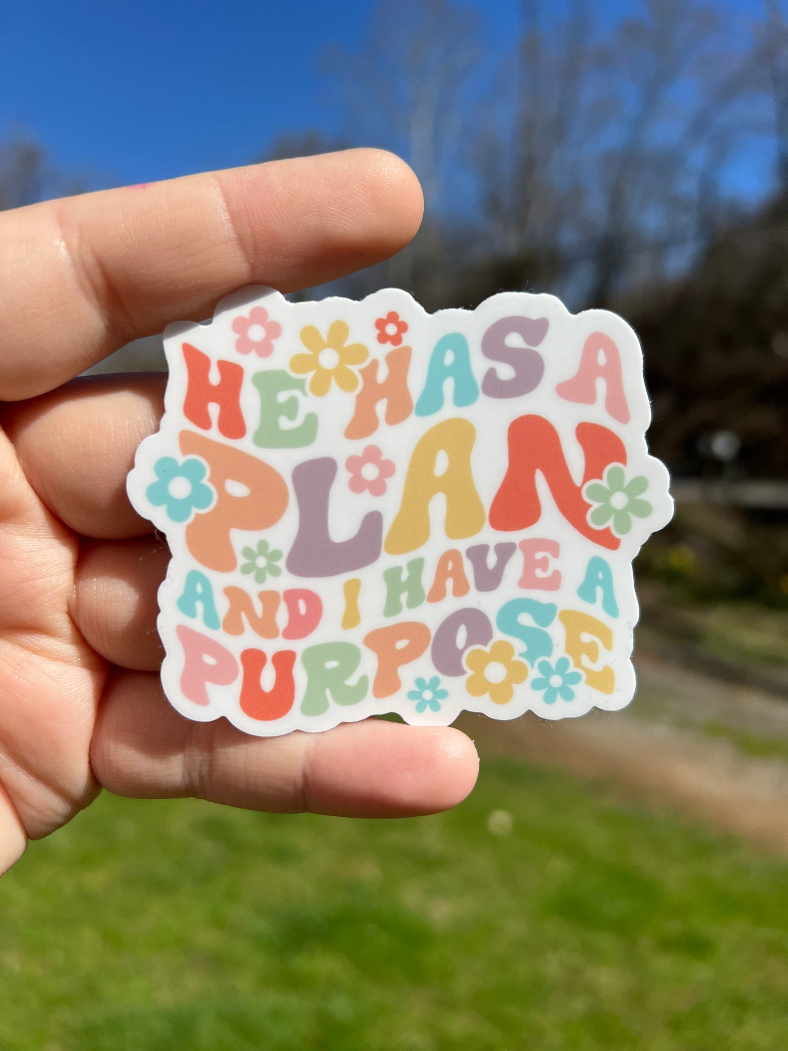 He Has a Plan and I Have a Purpose Sticker Christian - Etsy