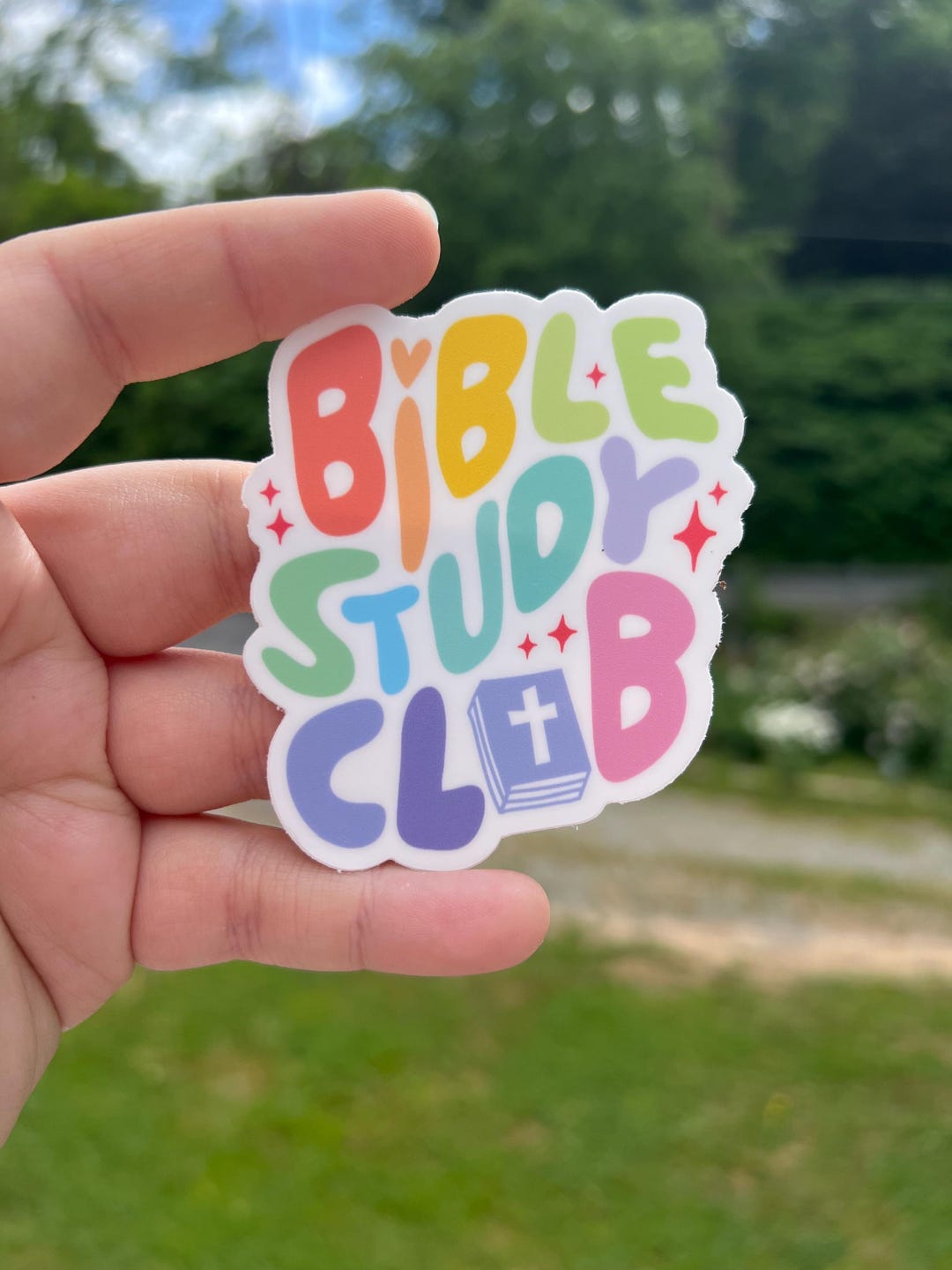 Bible Study Club Sticker for Her, Christian Vinyl Sticker for Bible ...