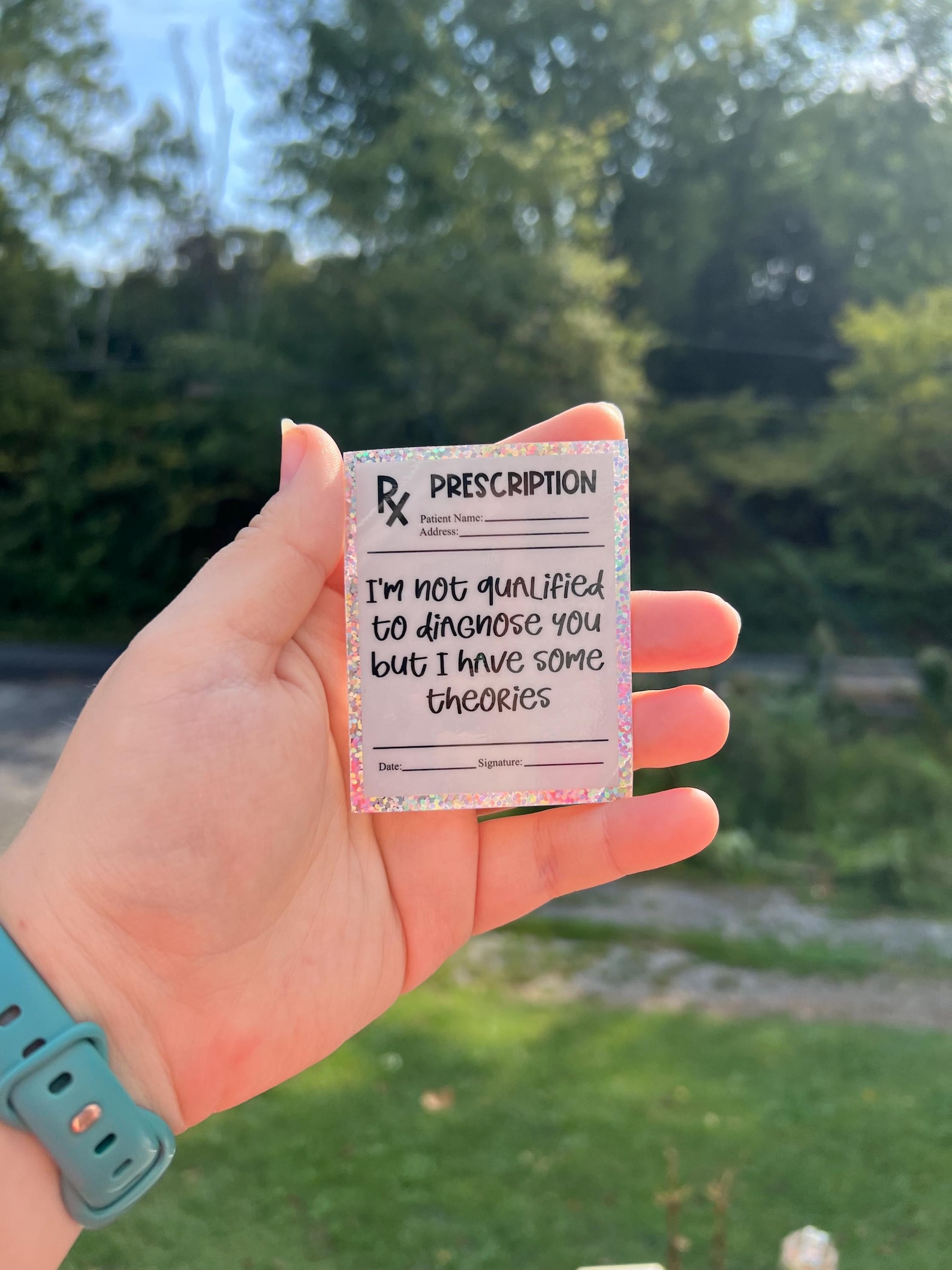 I’m Not Qualified to Diagnose You but I Have Some Theories Sticker ...