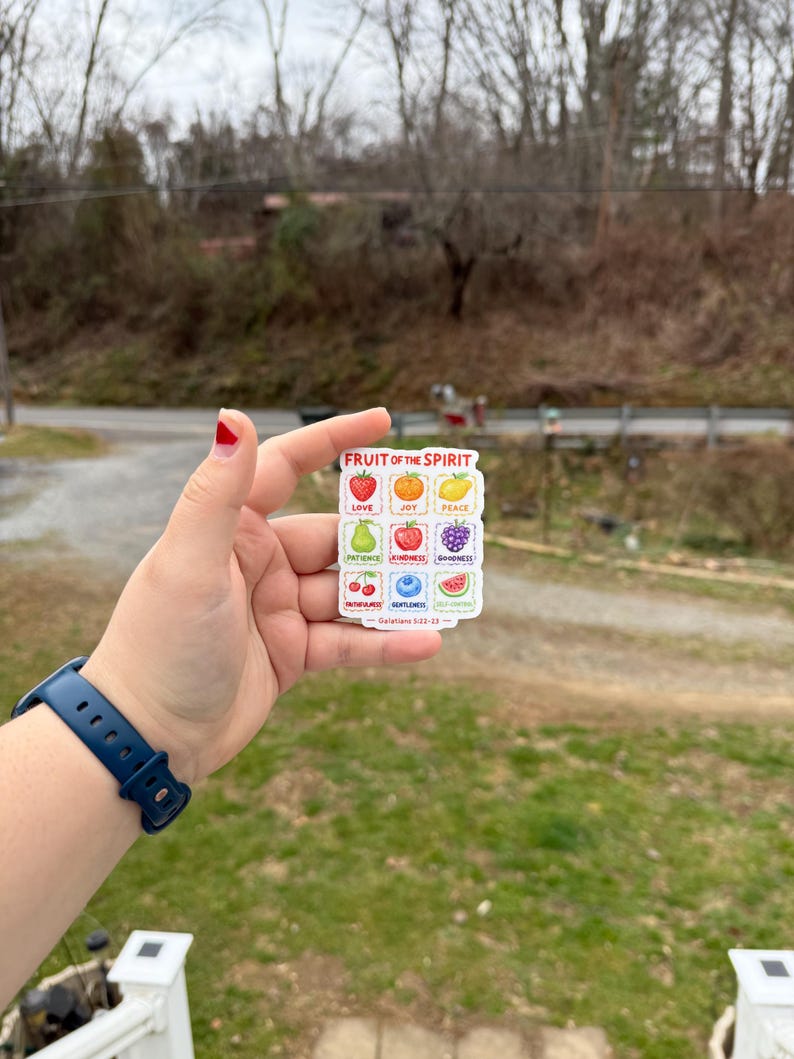 Fruit of the Spirit Christian Sticker, Christian Woman Gift, Bible ...