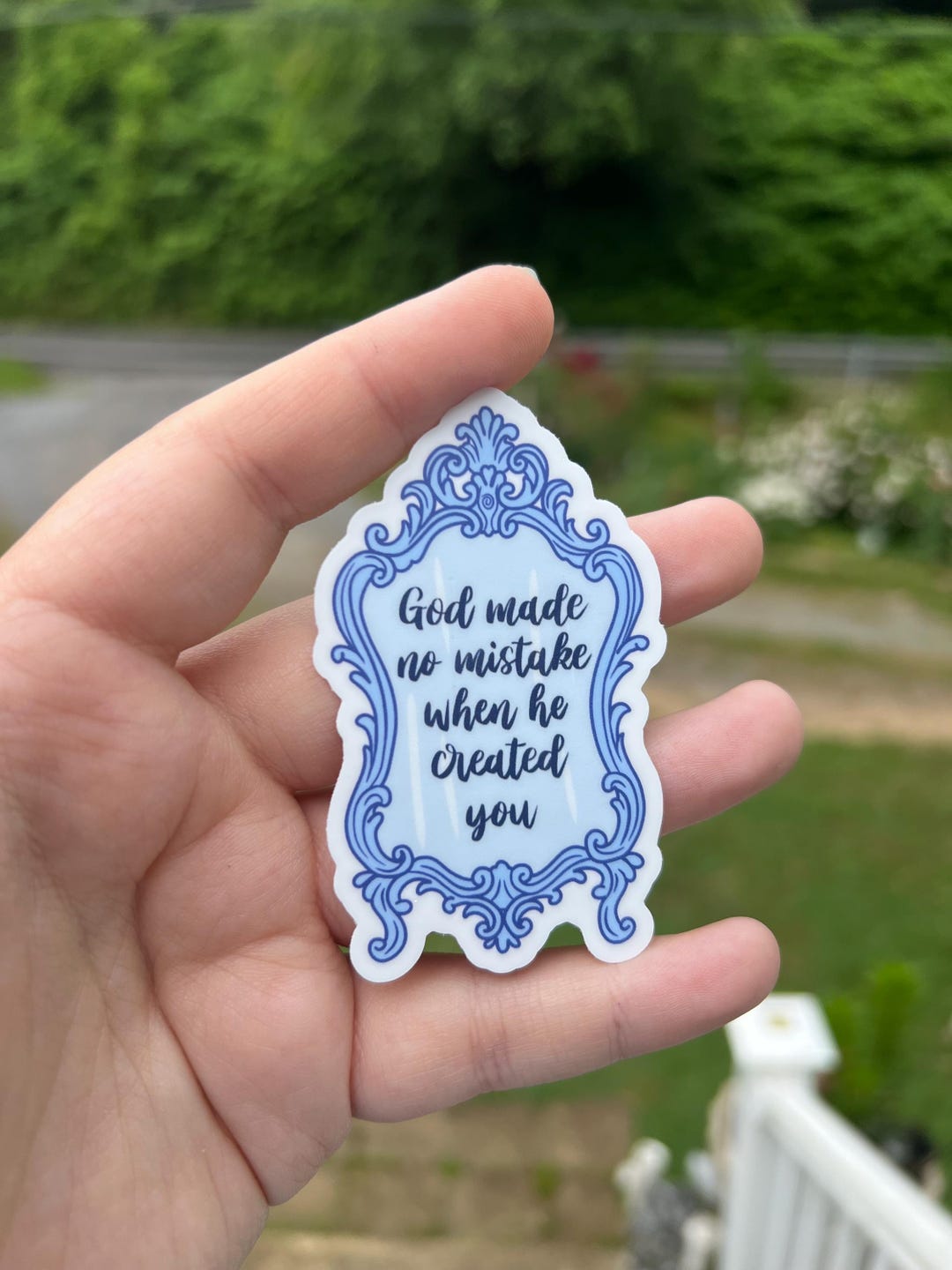 God Made No Mistake Sticker, Christian Woman Gift, Christian Bible ...