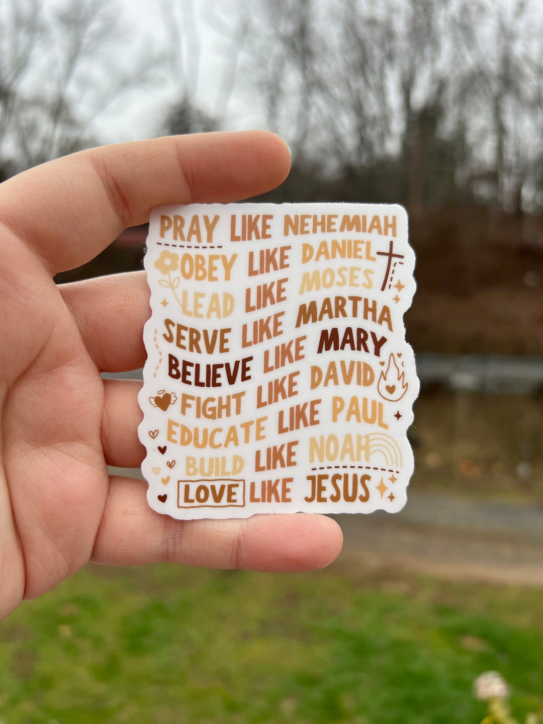 Love Like Jesus Sticker Christian Sticker, Religious Sticker, Water ...