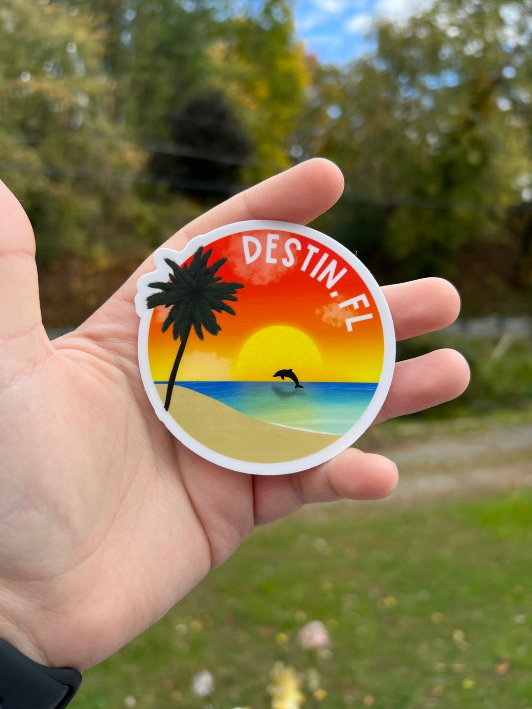 Destin Florida Sticker, Florida Gifts, Travel Stickers for Luggage ...