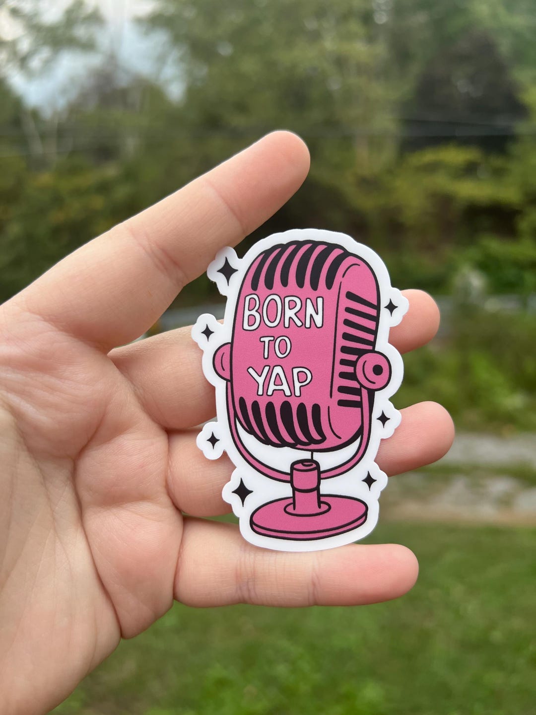 Born to Yap Sticker, Water Bottle Sticker for Women, Podcast Sticker ...