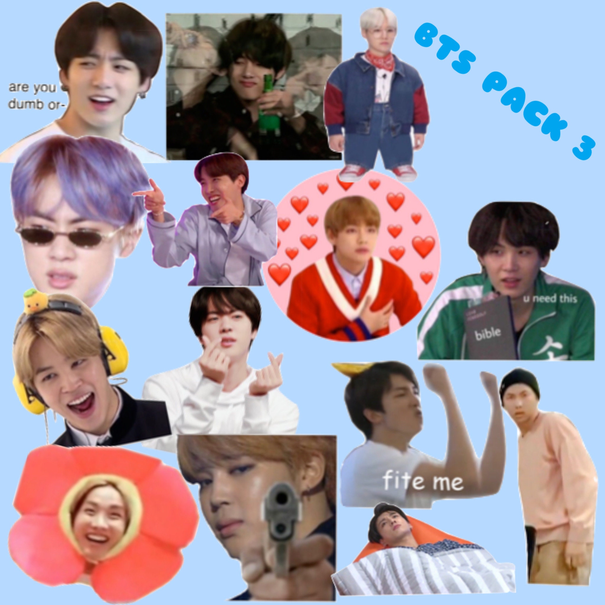 BTS MEME STICKERS - Etsy