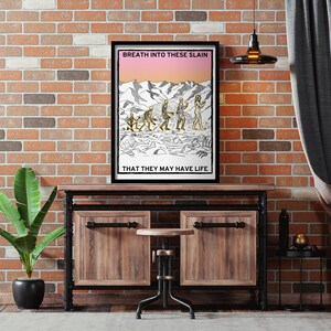 The Valley of Dry Bones, Ezekial 37, Christian Poster, Scripture Sign ...